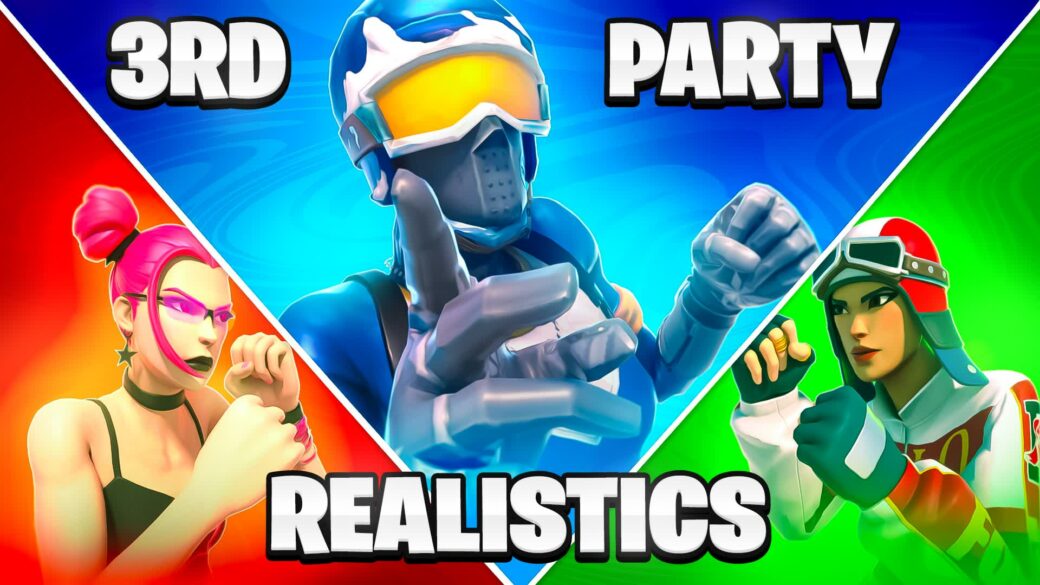 3RD PARTY REALISTICS [1v1v1] [ trce ] – Fortnite Creative Map Code