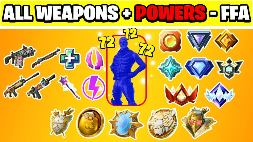 🌟CH5 ALL WEAPONS - FFA 🌟 [ smalczyk ] – Fortnite Creative Map Code