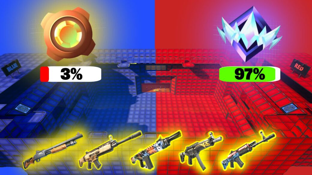 CHAPTER 5 RED VS BLUE ALL WEAPONS [ el3ktro ] – Fortnite Creative Map Code