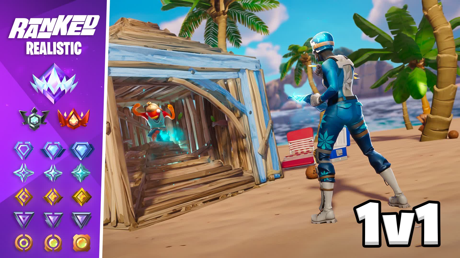 [1V1] FAST REALISTIC RANKED [ teekzie ] – Fortnite Creative Map Code
