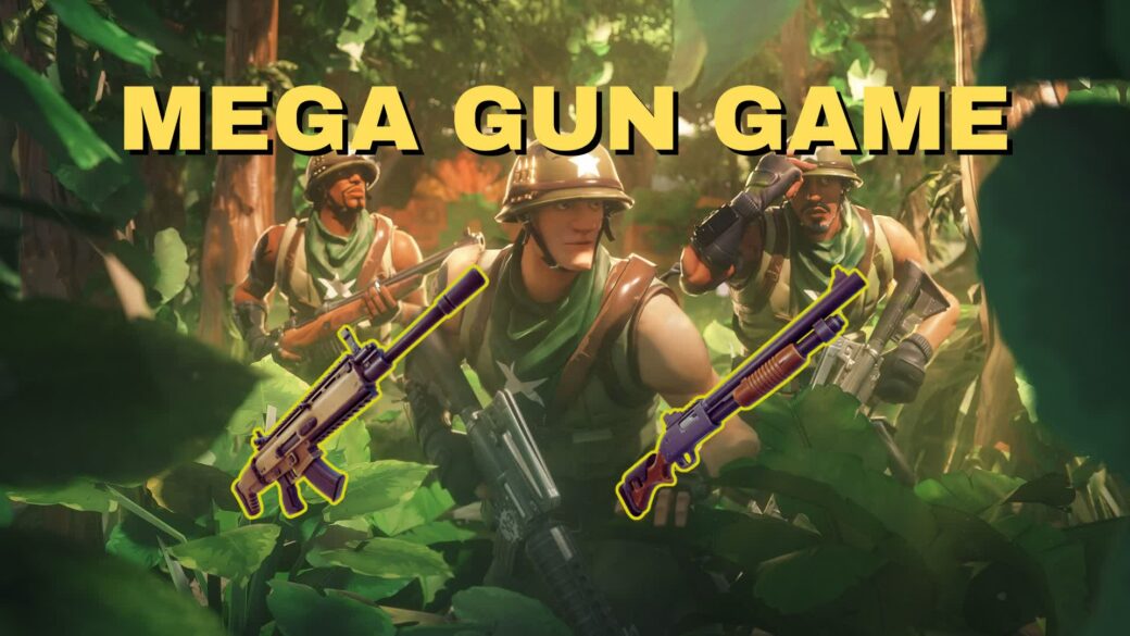 ⭐Mega Gun Game [ sheloveschuck ] – Fortnite Creative Map Code