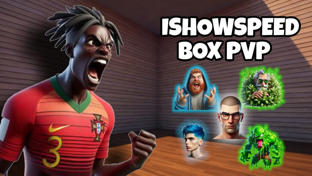ISHOWSPEED BOX PVP [ holdenmybook ] – Fortnite Creative Map Code