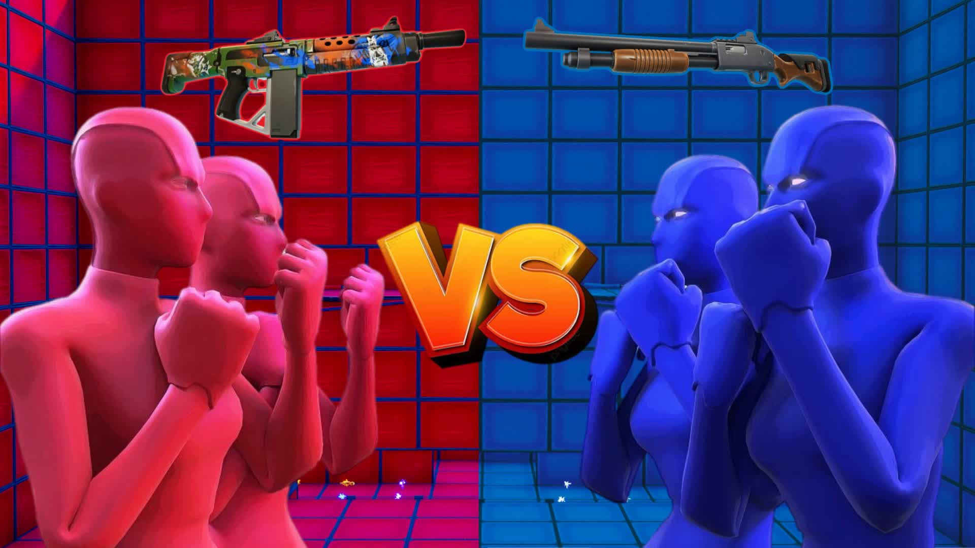 AMAZING! RED 🔴 VS 🔵 BLUE [ naltao ] – Fortnite Creative Map Code