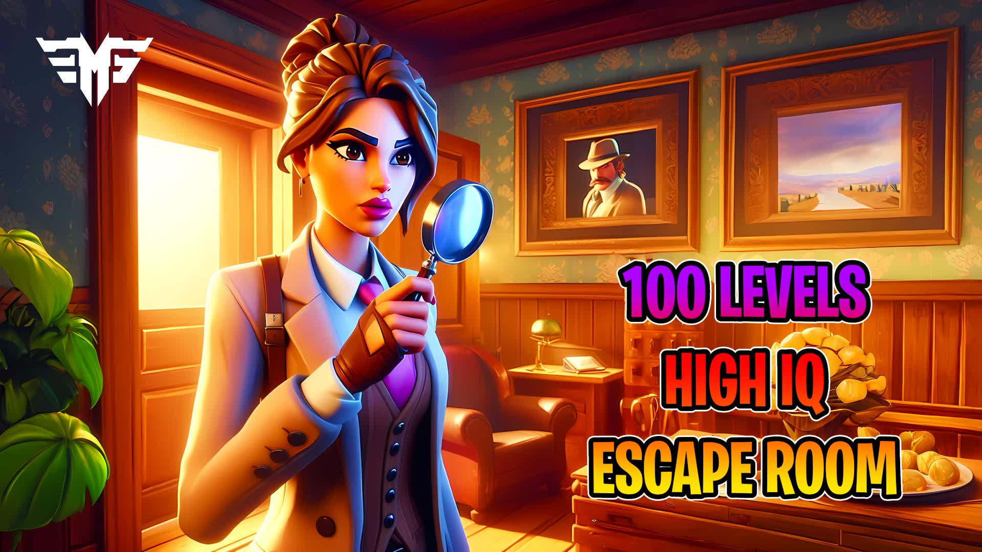 100 LVL HIGH IQ ESCAPE ROOM [ emg ] – Fortnite Creative Map Code