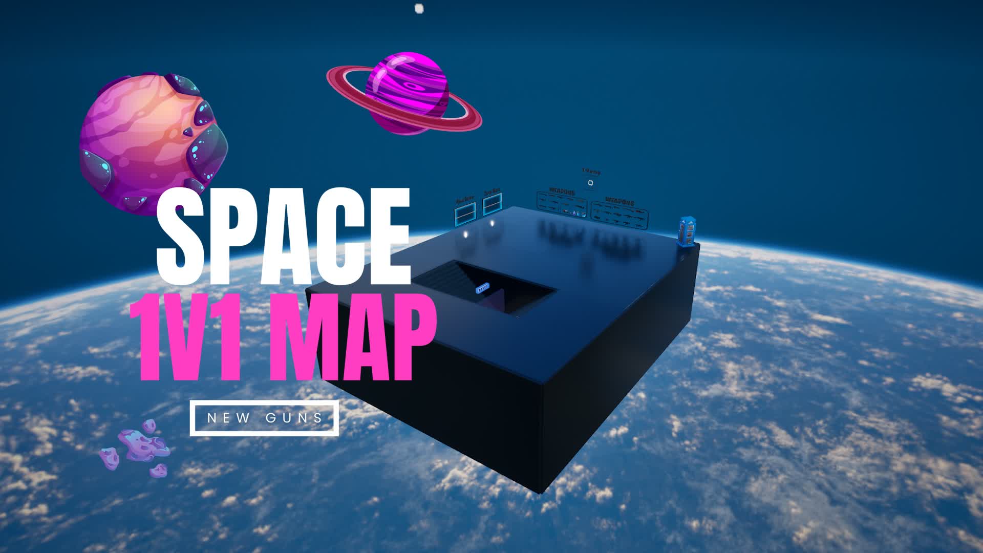 SPACE 1v1🌍 [ saufi3 ] – Fortnite Creative Map Code