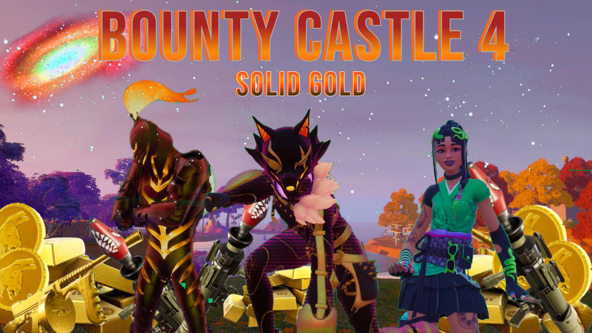 Bounty Castle 4 - Solid Gold 🌺🪽 [ RubaGhost ] – Fortnite Creative Map Code