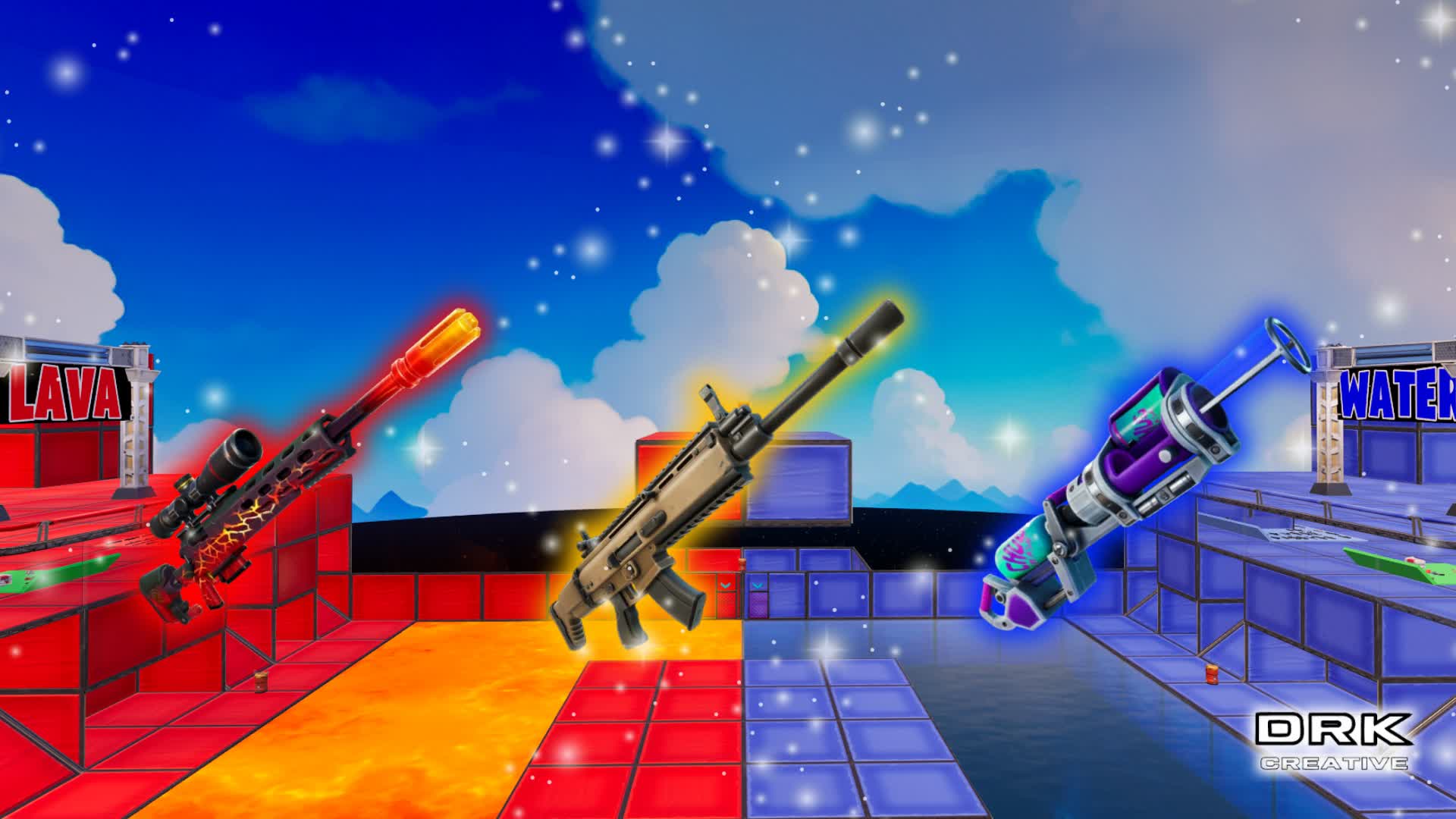 Lava VS Water 🔥💧 [ ifor ] – Fortnite Creative Map Code