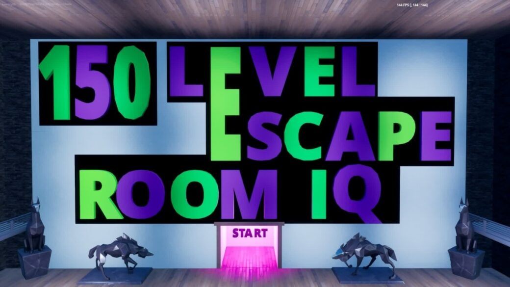 150 Level Escape Room IQ [ kawory05 ] – Fortnite Creative Map Code