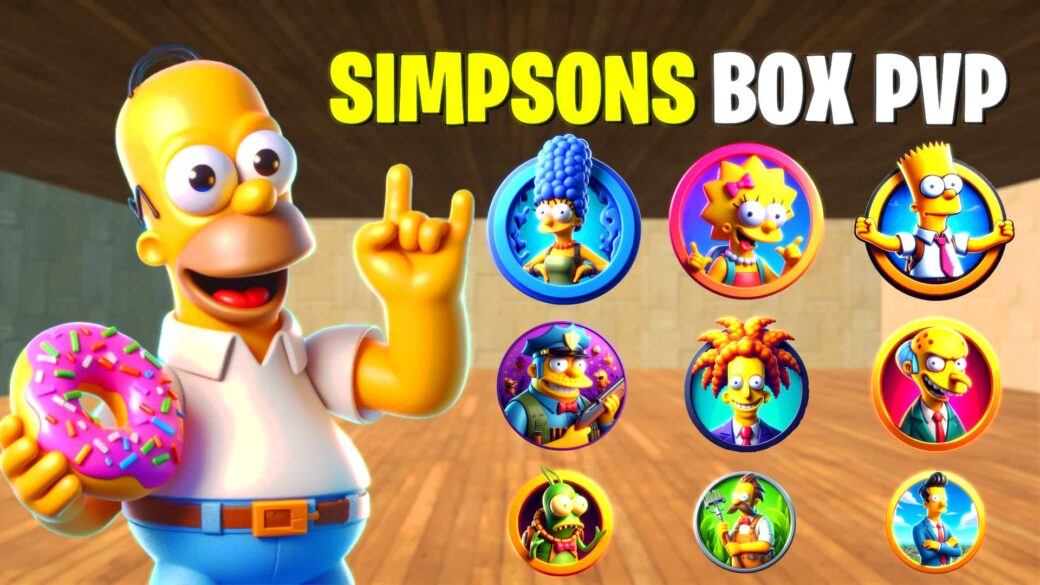 SIMPSONS BOX PVP 📦 [ hooganius ] – Fortnite Creative Map Code