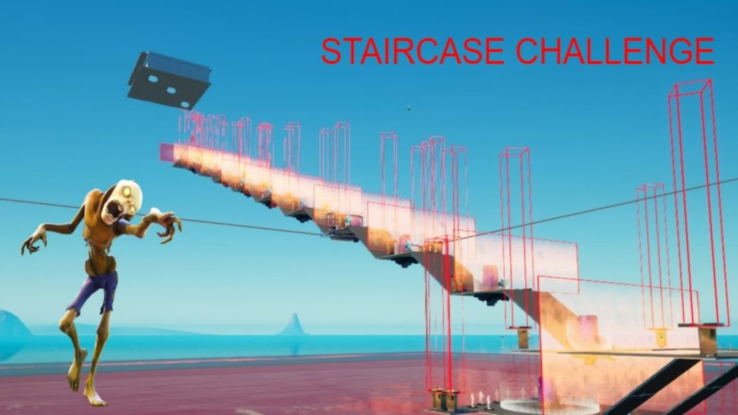 ZOMBIES STAIRCASE CHALLENGE [ king_raven ] – Fortnite Creative Map Code