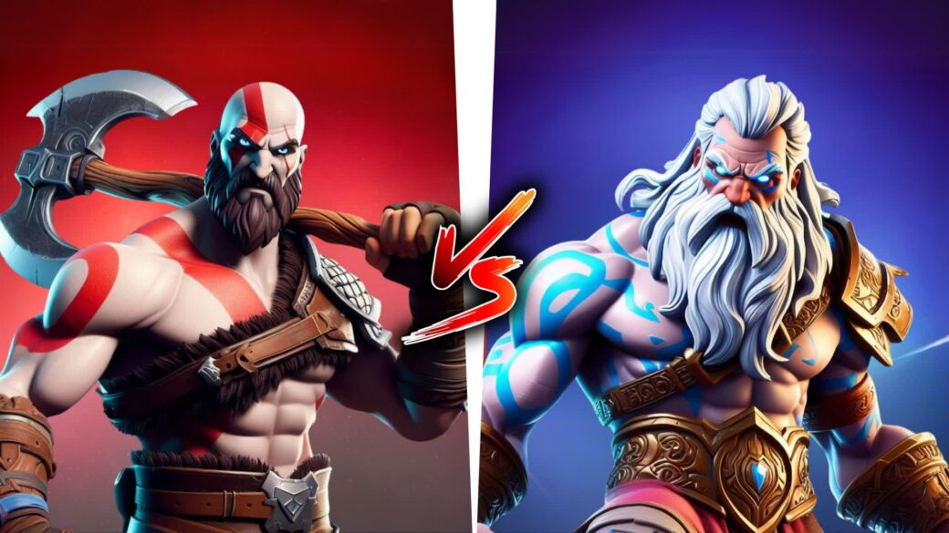 KRATOS VS ZEUS 🔴🔵 [ drewzao ] – Fortnite Creative Map Code
