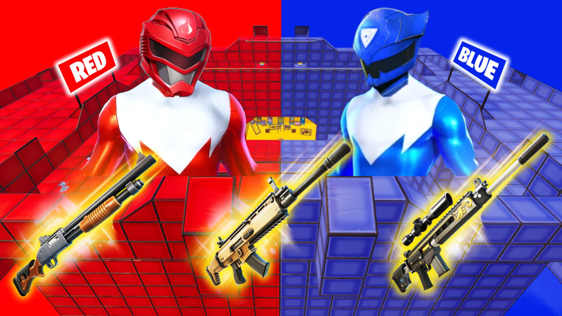 RANGERS RED VS BLUE 🔴🔵 [ oncreative ] – Fortnite Creative Map Code