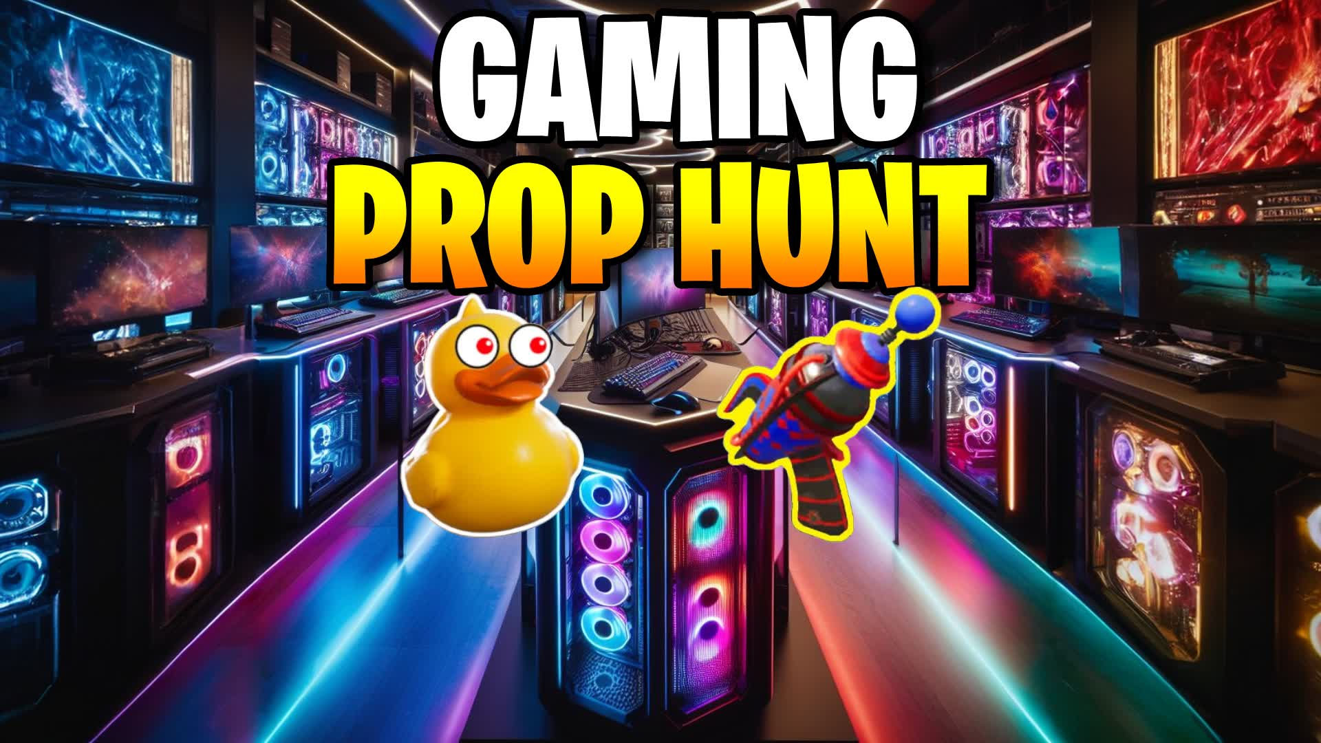 GAMING PROP HUNT🔍 [ yellowduck ] – Fortnite Creative Map Code
