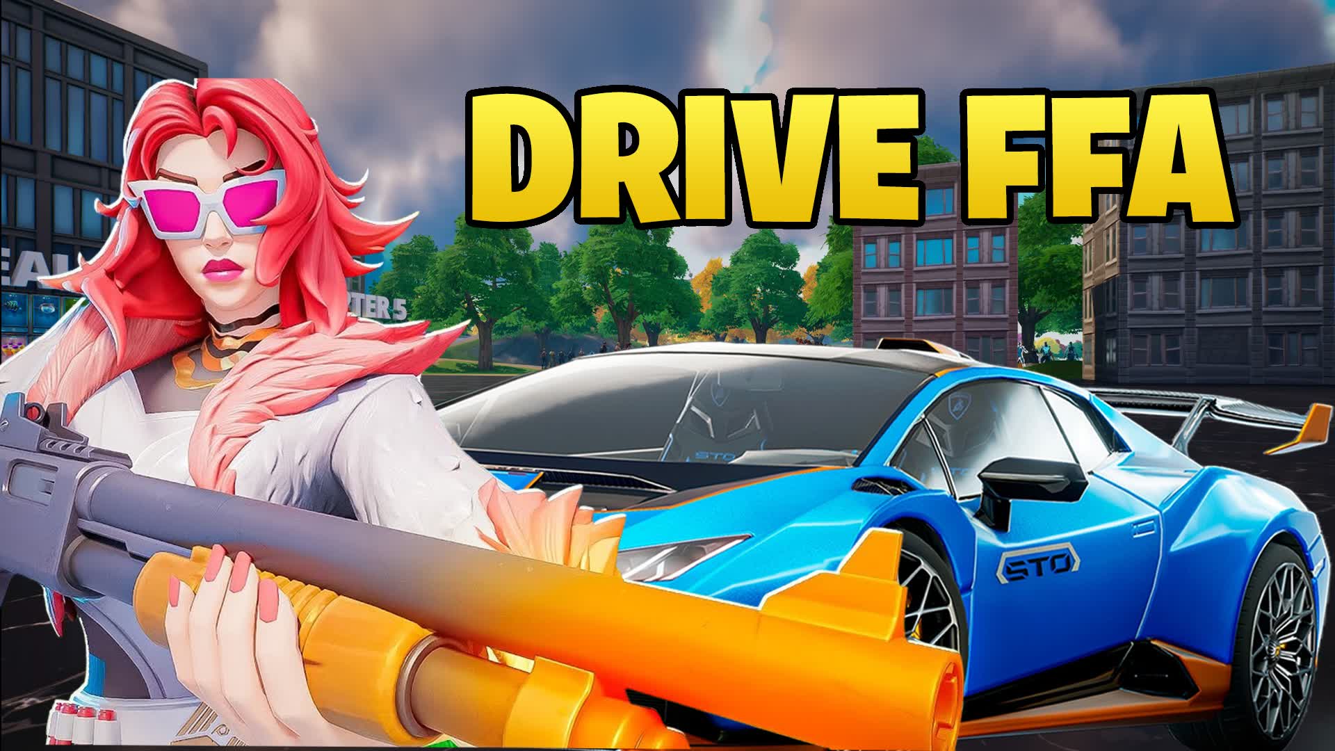 🚔 DRIVE FFA - ALL WEAPONS 💥 [ leximoo ] – Fortnite Creative Map Code