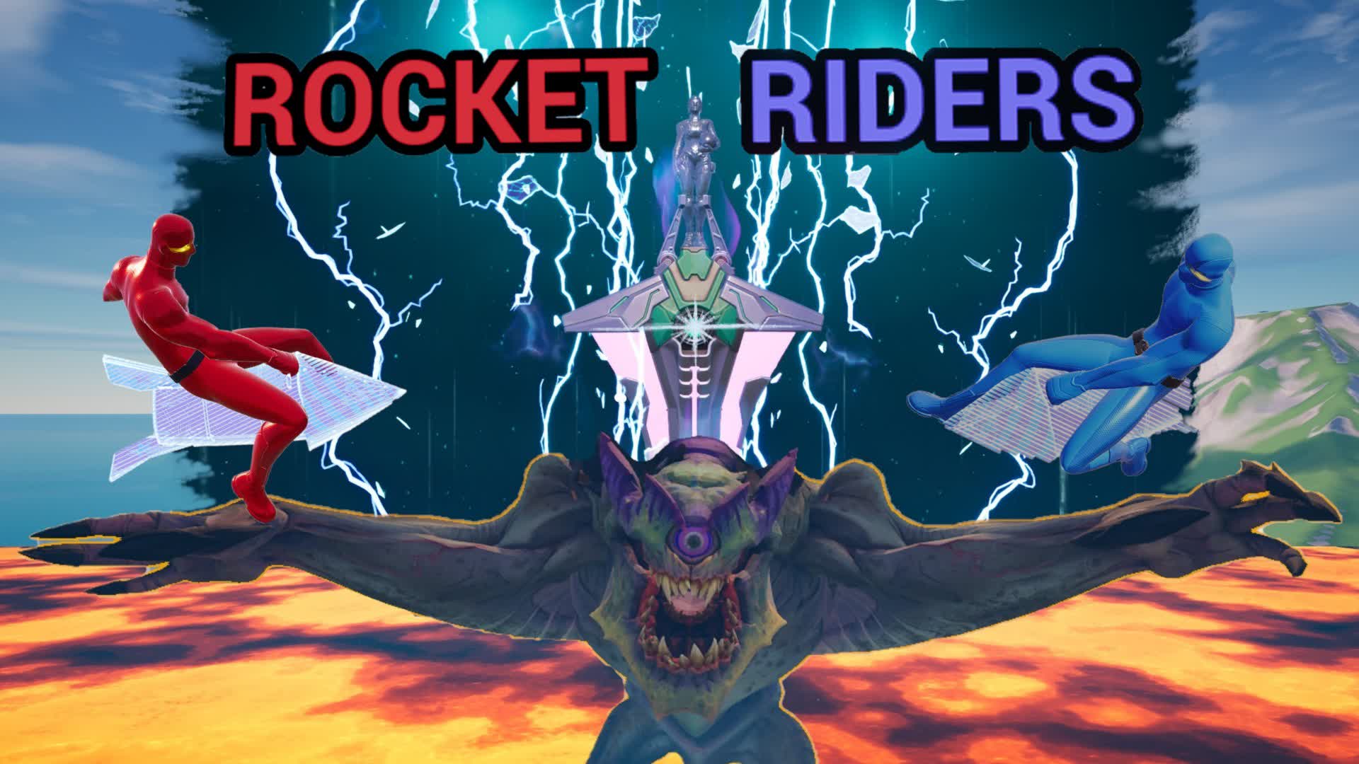 Rocket Riders [ peatro ] – Fortnite Creative Map Code