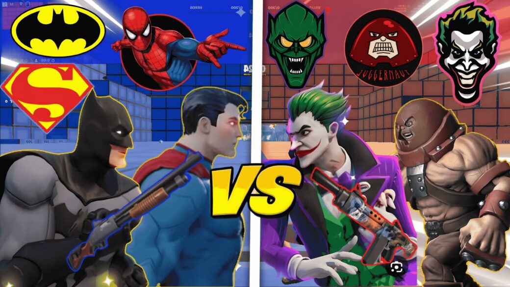 SuperHero Vs Supervillain - Red vs Blue [ ekral ] – Fortnite Creative ...