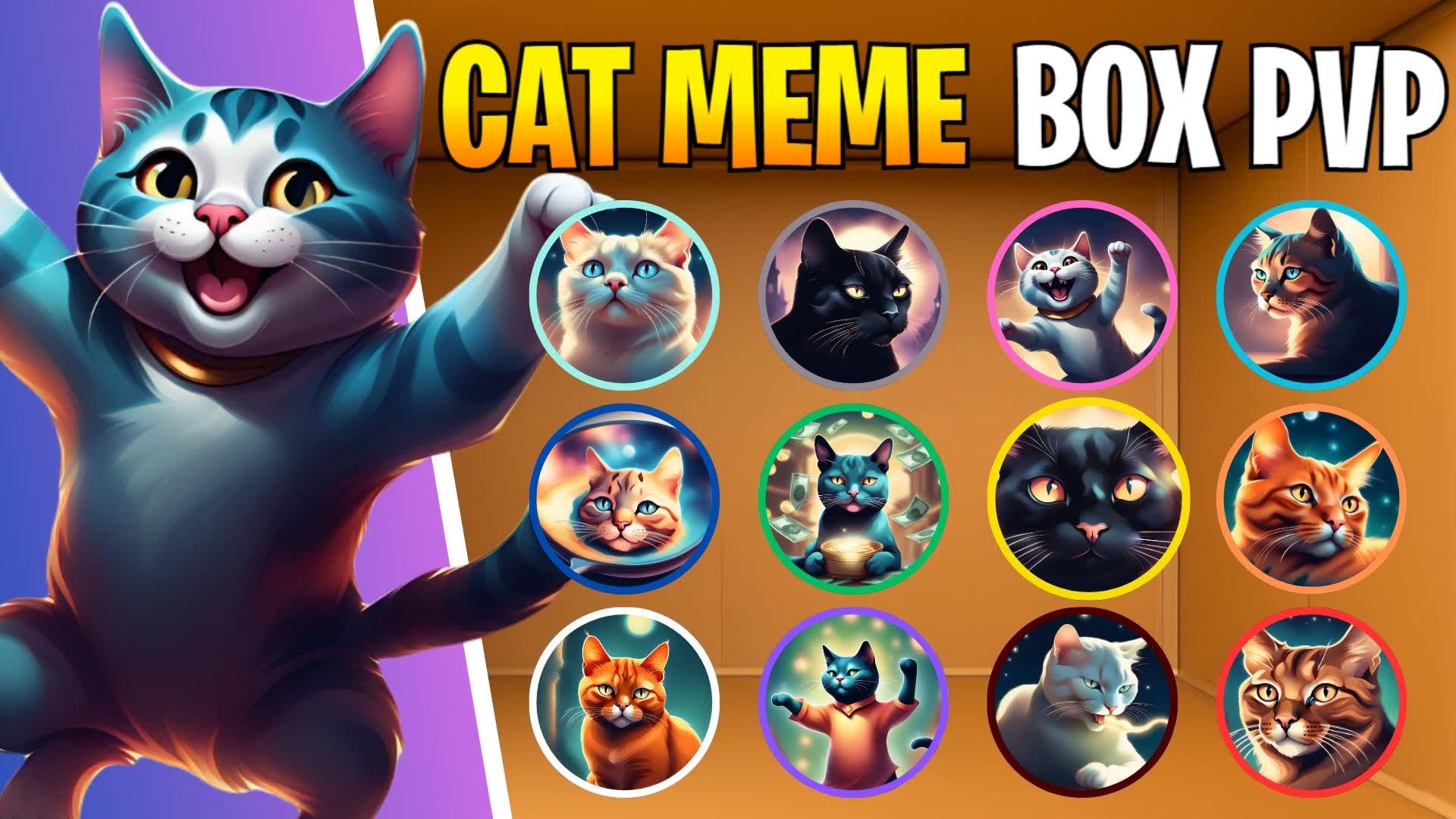 CAT MEME BOX PVP [ camhasmadbars ] – Fortnite Creative Map Code