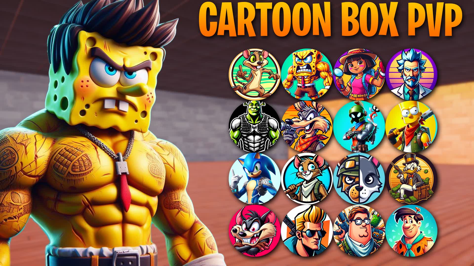 📺 NEW Cartoon box PVP 📦 [ yjuefn ] – Fortnite Creative Map Code