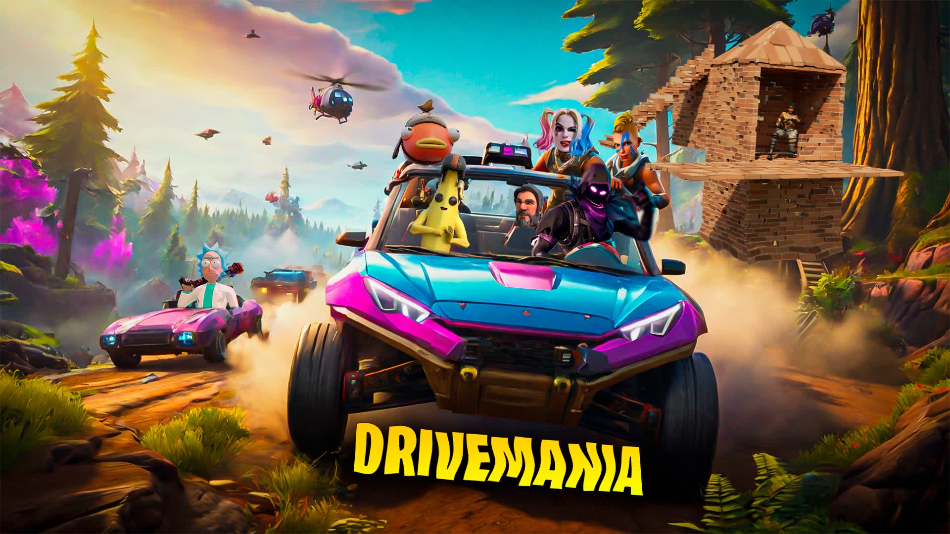 🚔DRIVE MANIA💥 [ maywayday ] – Fortnite Creative Map Code