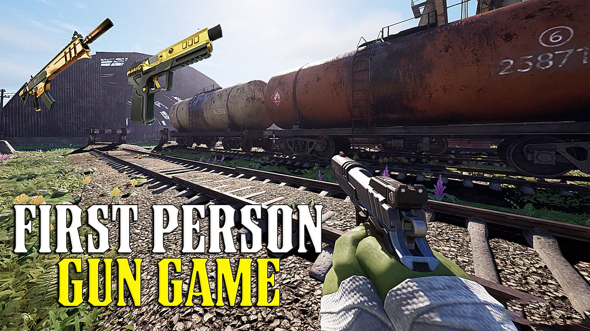 First Person Gun Game Train Yard [ jsfilmz ] – Fortnite Creative Map Code