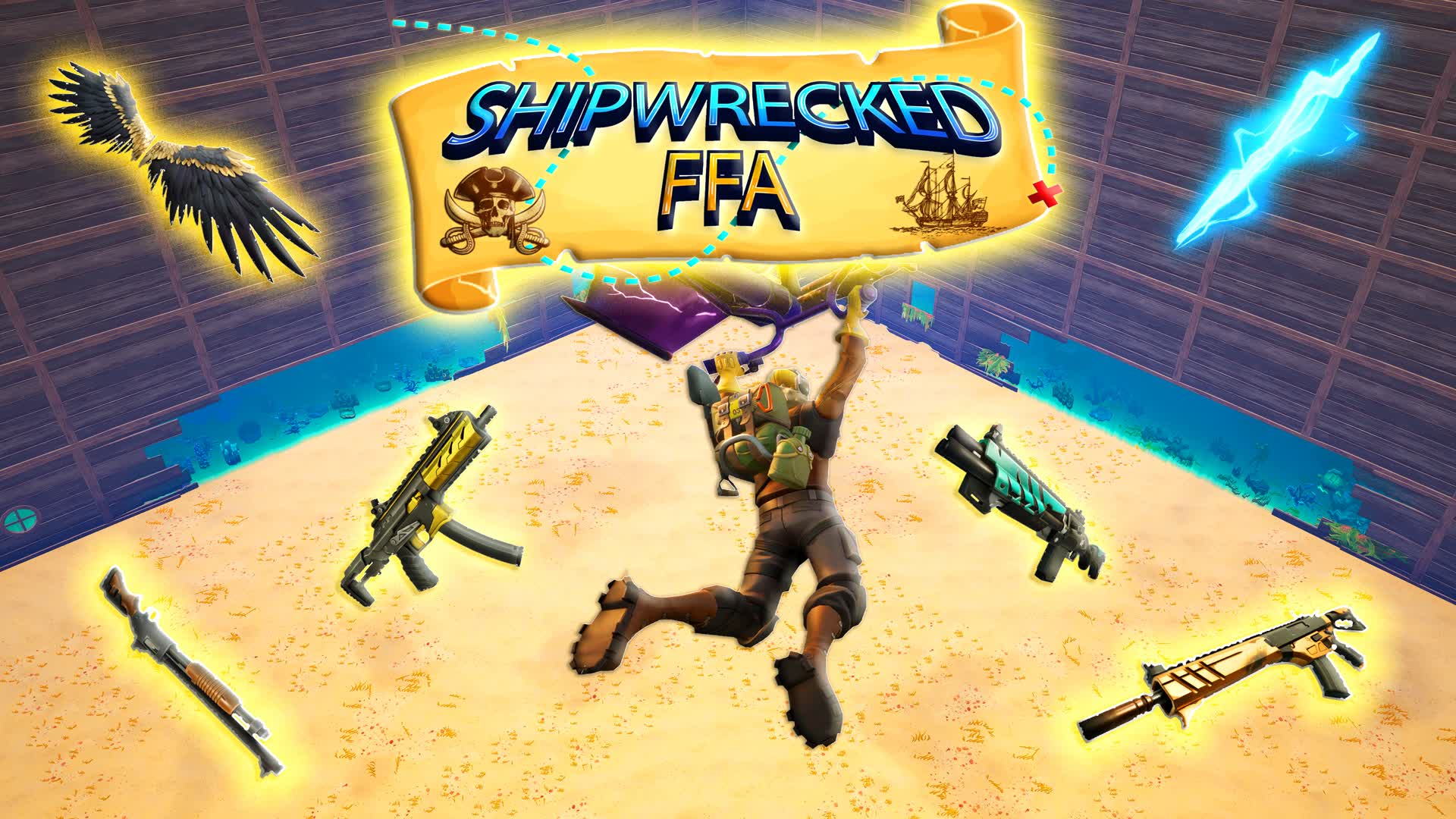 SHIPWRECKED PIT FFA (RANKED) [ toapers ] – Fortnite Creative Map Code