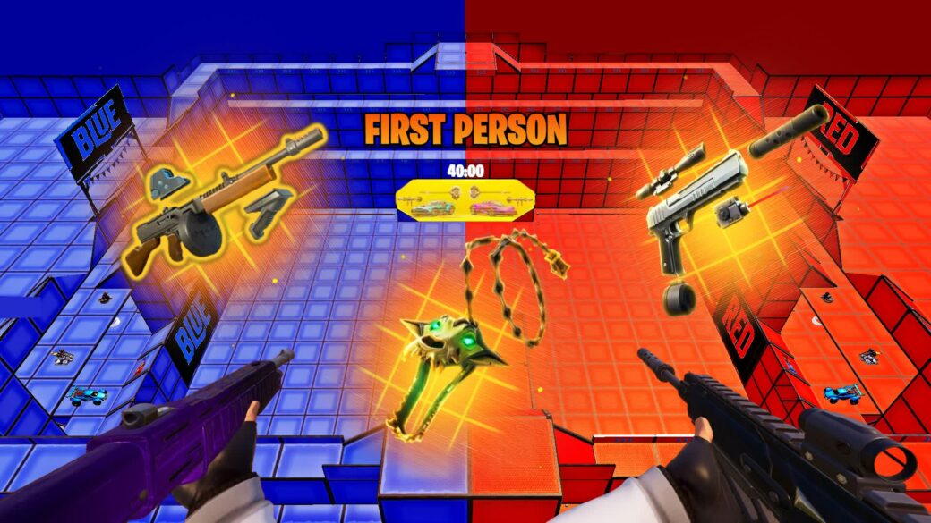 FIRST PERSON 🔴RED VS BLUE🔵 [ RBM ] – Fortnite Creative Map Code