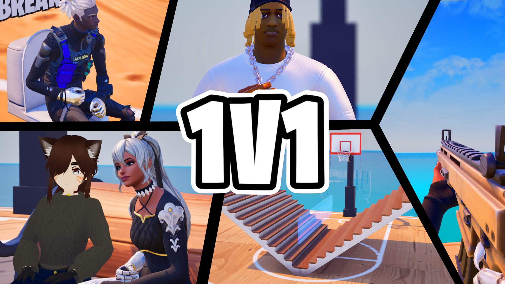 GANGSTA 1V1 👌🏿 [ phantom_art ] – Fortnite Creative Map Code