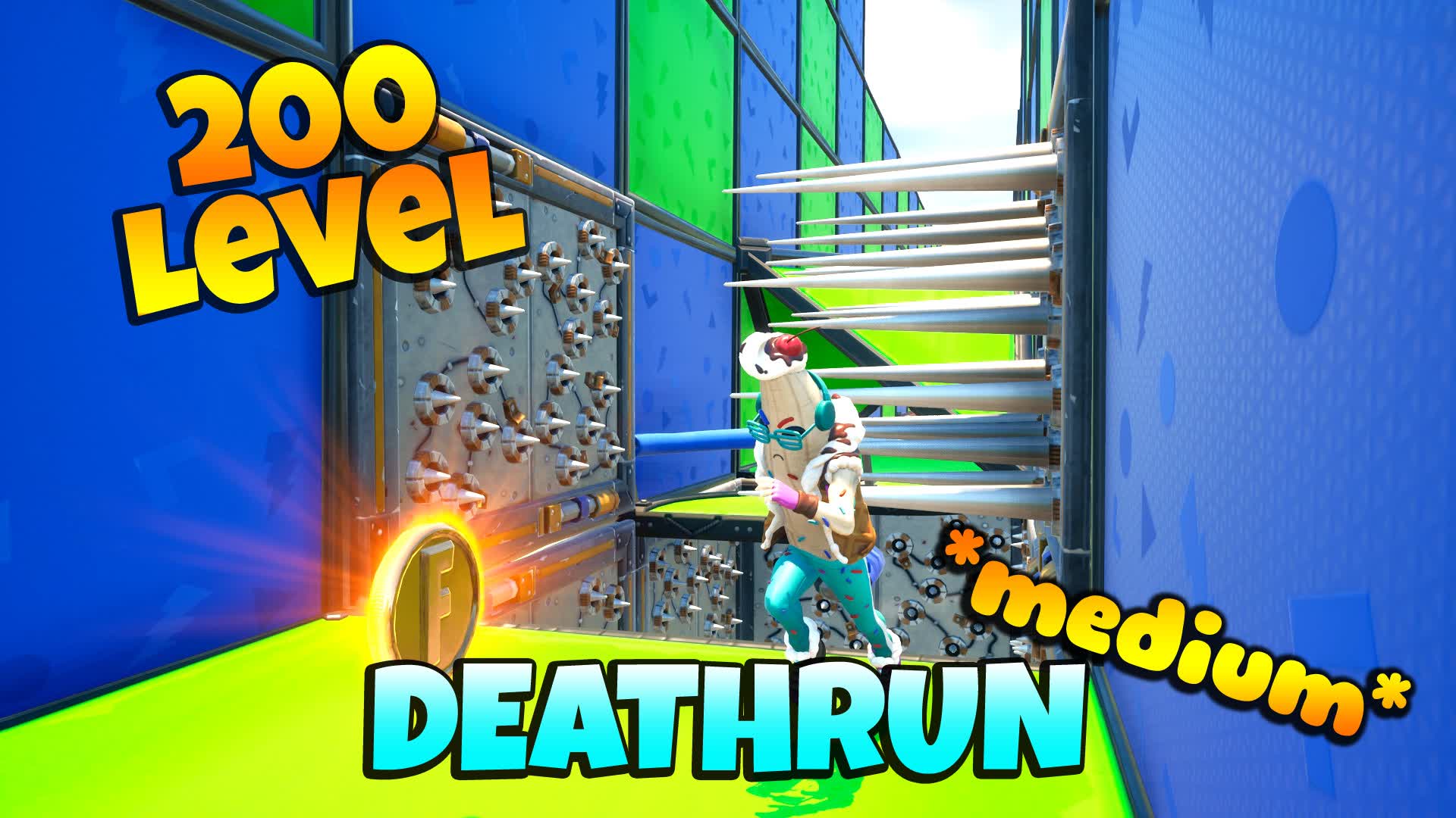 200 LEVELS DEATHRUN ⭐ [ k3mmal ] – Fortnite Creative Map Code