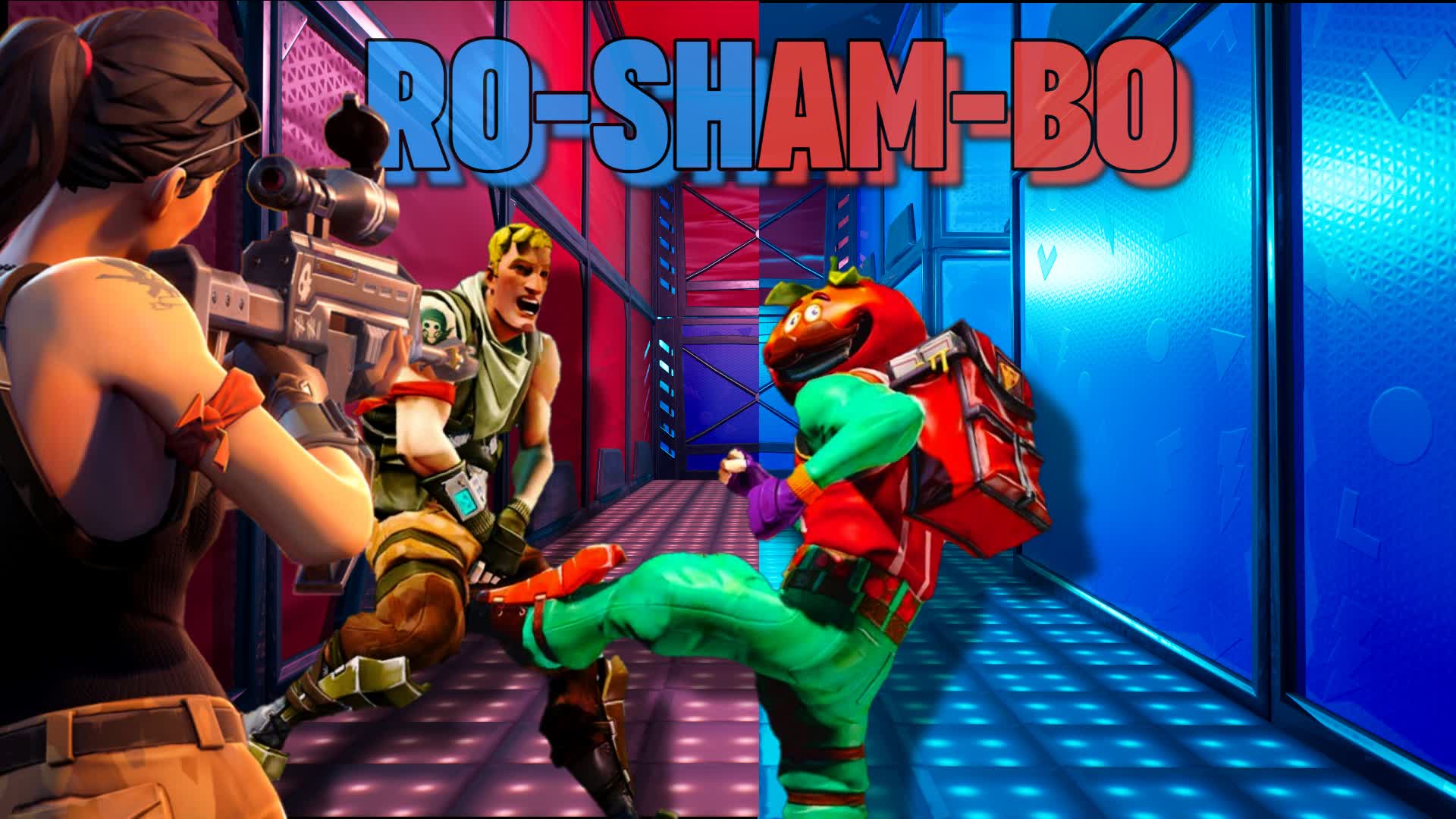 RED VS BLUE: RO SHAM BO [ zaffiro_games ] – Fortnite Creative Map Code