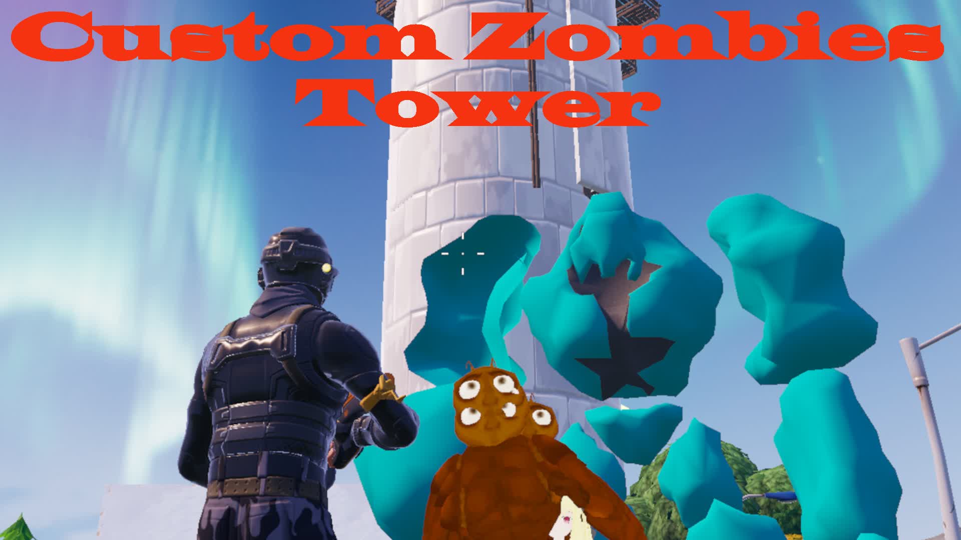 Custom Zombies Tower [ gingeatonic ] – Fortnite Creative Map Code