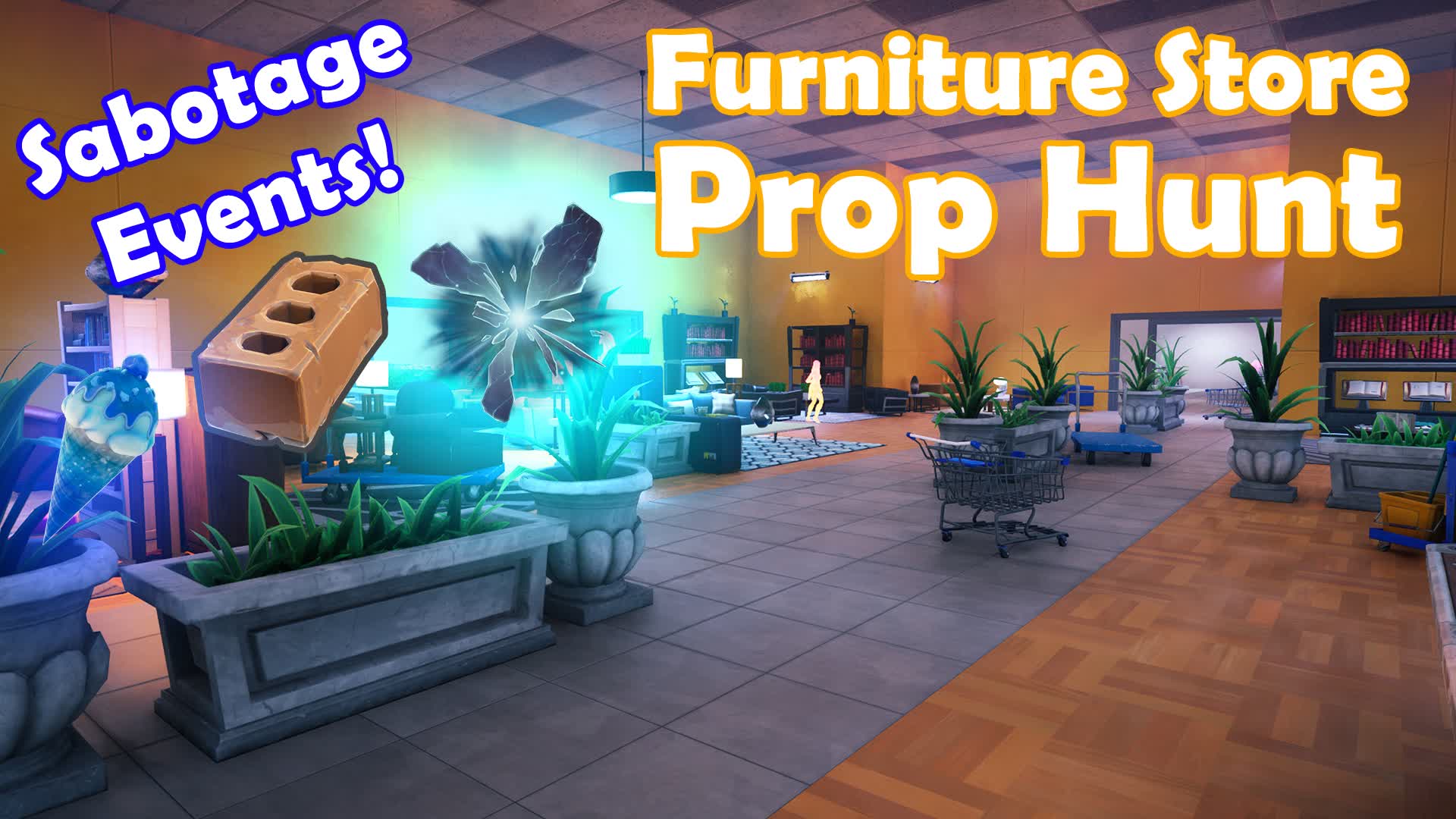 Furniture Store Prop Hunt [ wornsnow88 ] – Fortnite Creative Map Code
