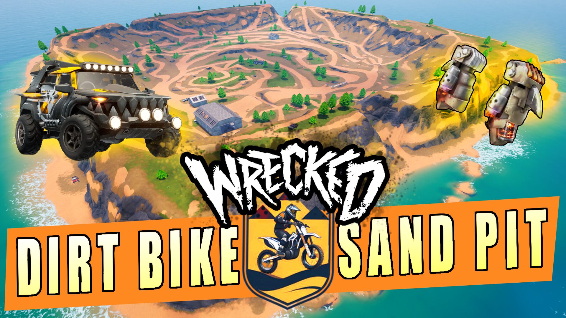 Wrecked Dirtbike Sand Pit Offroad Island [ shawk ] – Fortnite Creative ...
