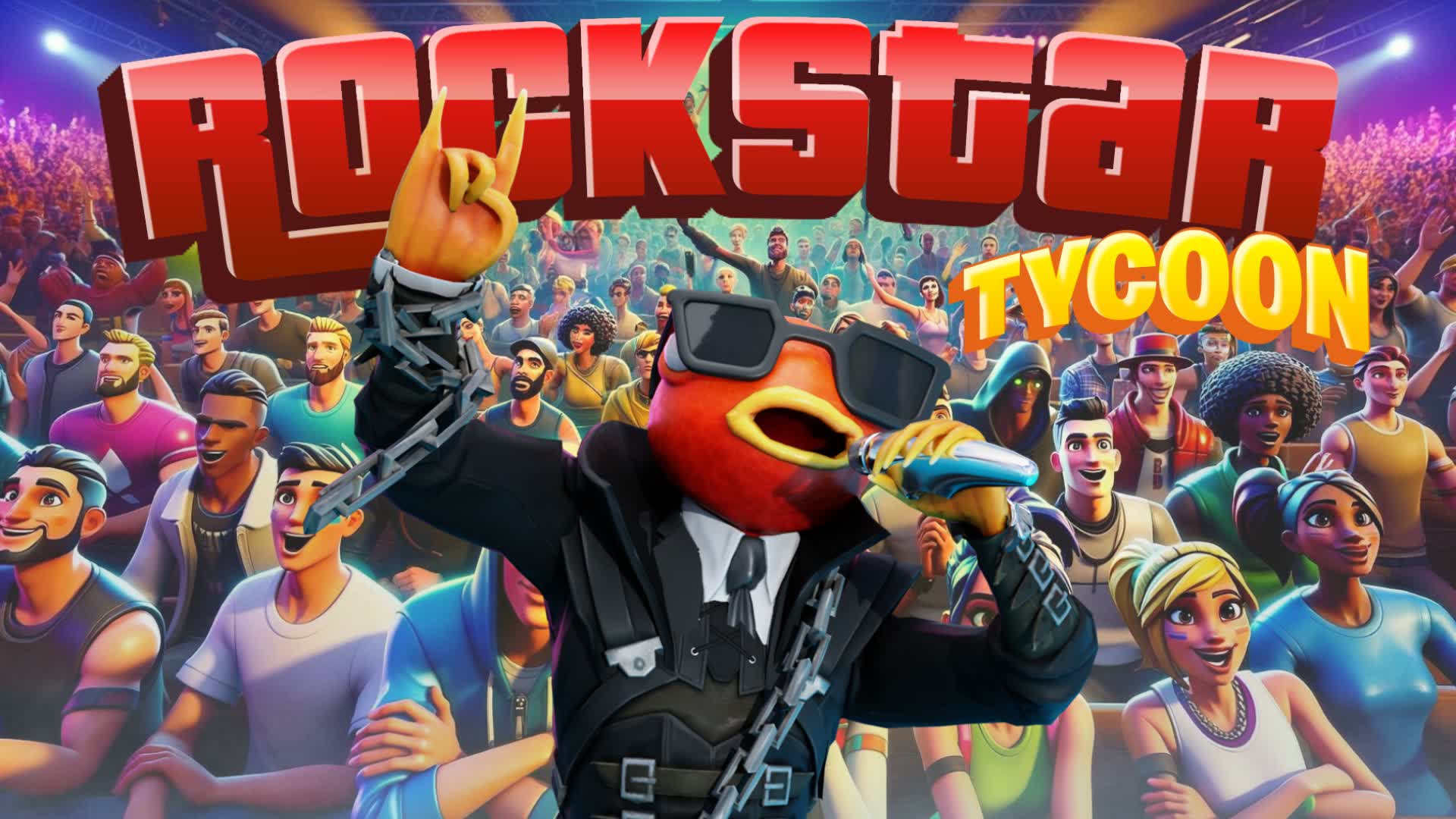 ROCKSTAR TYCOON 🎸 [ ugc90fn ] – Fortnite Creative Map Code