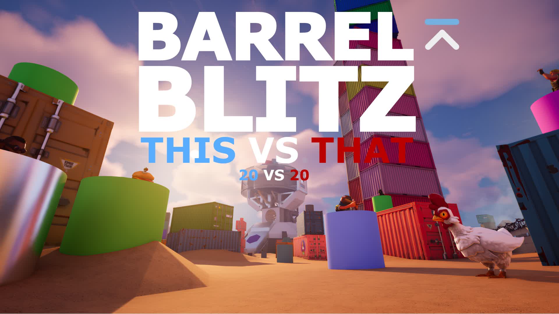 Barrel Blitz - THIS VS THAT [ upkeg ] – Fortnite Creative Map Code