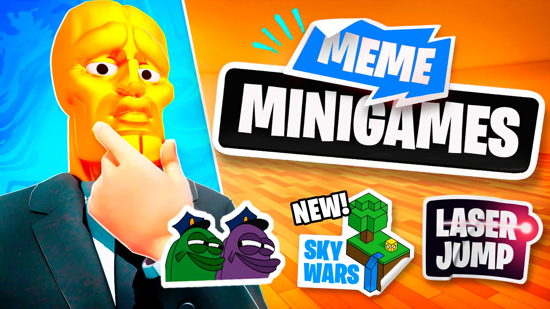 MEME MINIGAMES PVP 🎯 [ hipergames ] – Fortnite Creative Map Code