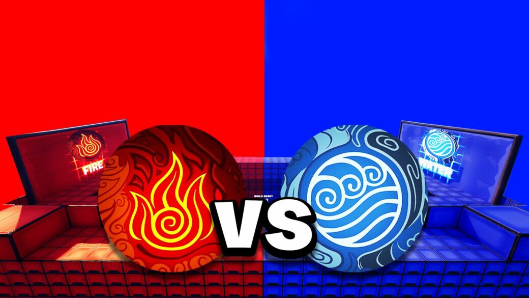 FIRE VS WATER ELEMENTS🔴🔵 [ studio505 ] – Fortnite Creative Map Code