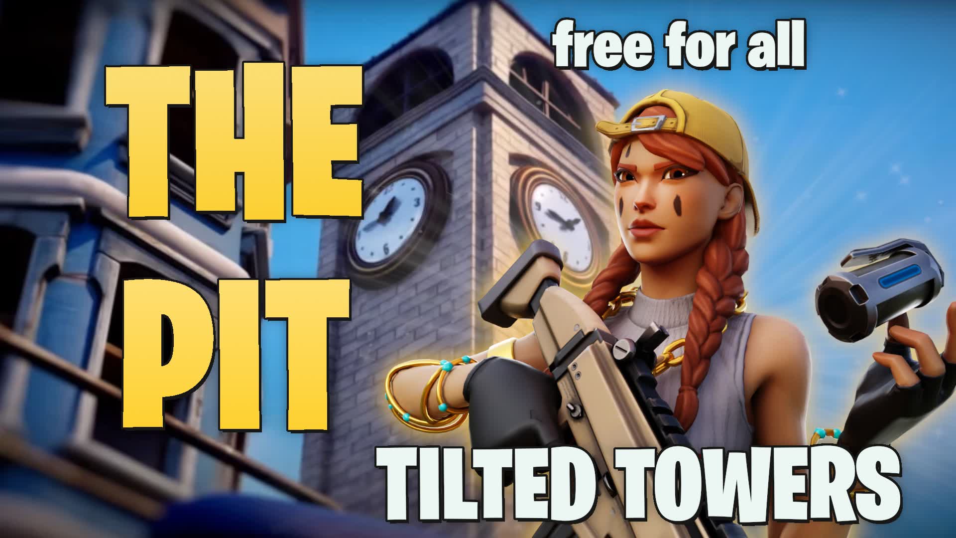 The Pit - Tilted Towers 🤯 *all weapons* [ kosmooofn ] – Fortnite Creative Map Code