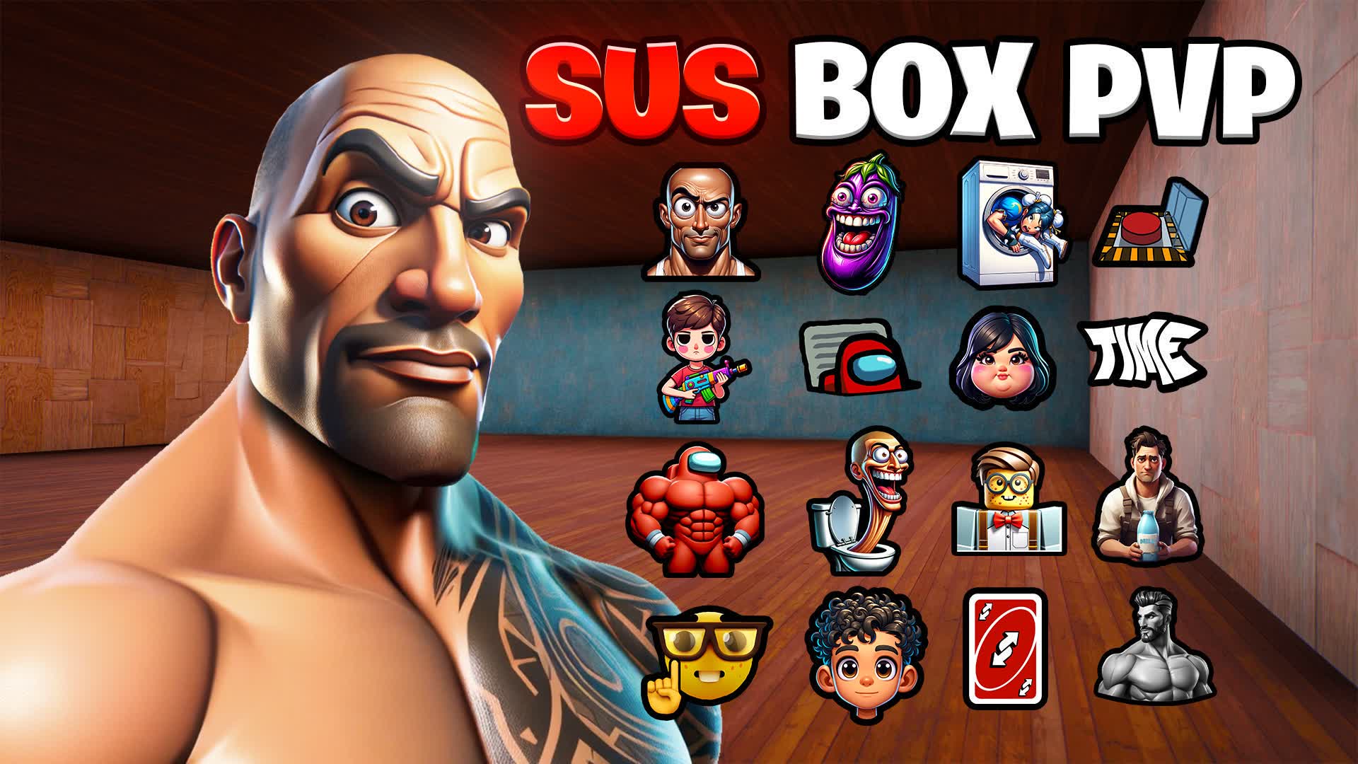 🥵SUS BOX PVP📦 [ soboi ] – Fortnite Creative Map Code