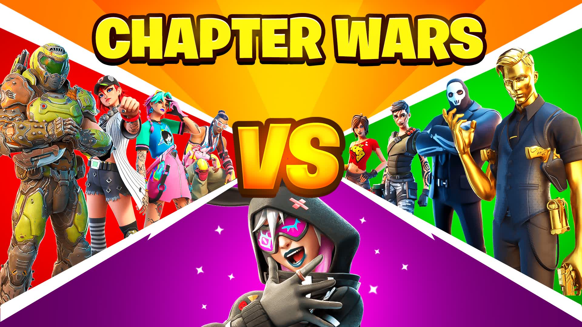 🟢CHAPTER WARS 🔵CH5s3 vs CH4 🔴Vs CH5 [ deamagepl ] – Fortnite Creative ...