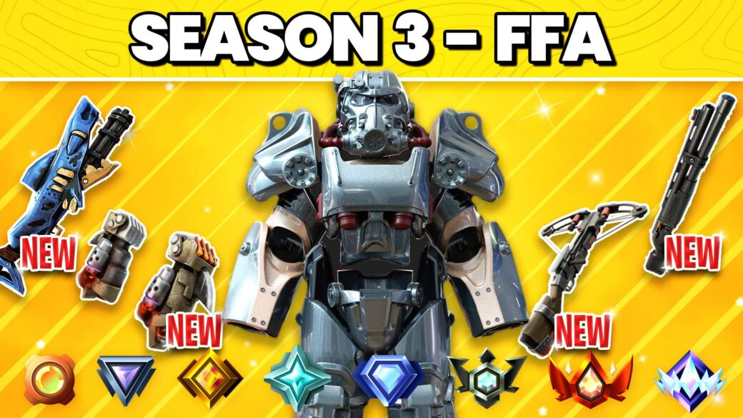 SEASON 3 ALL WEAPONS RANKED FFA ONE SHOT [ lostfn ] – Fortnite Creative ...