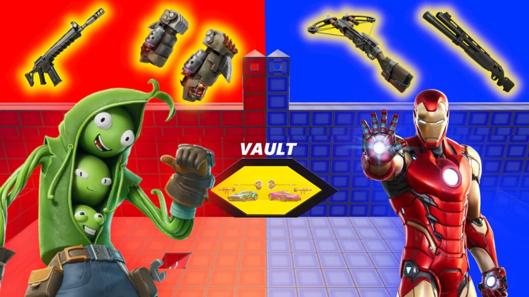 CRAZY RED VS BLUE 🔴🔵 [ kamyking ] – Fortnite Creative Map Code