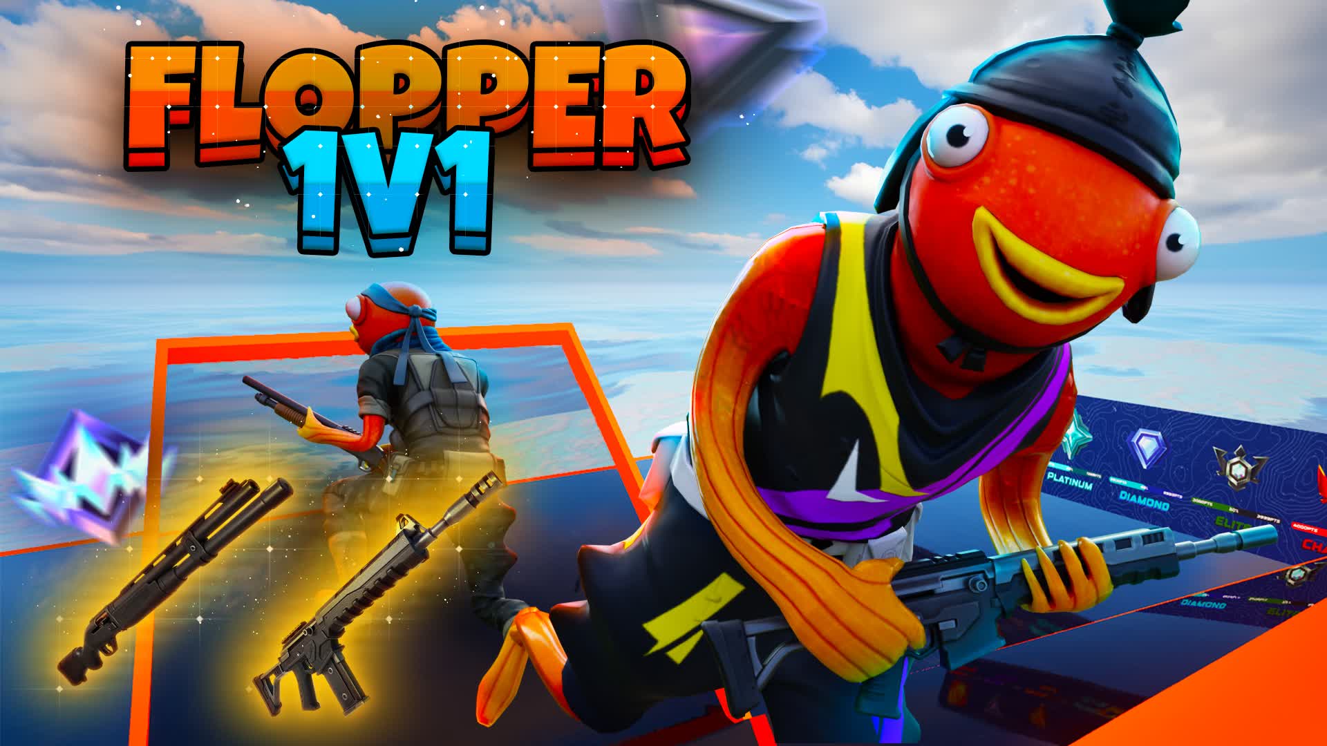 1V1 Flopper Build Fight[ZeraX] [ zx_10 ] – Fortnite Creative Map Code