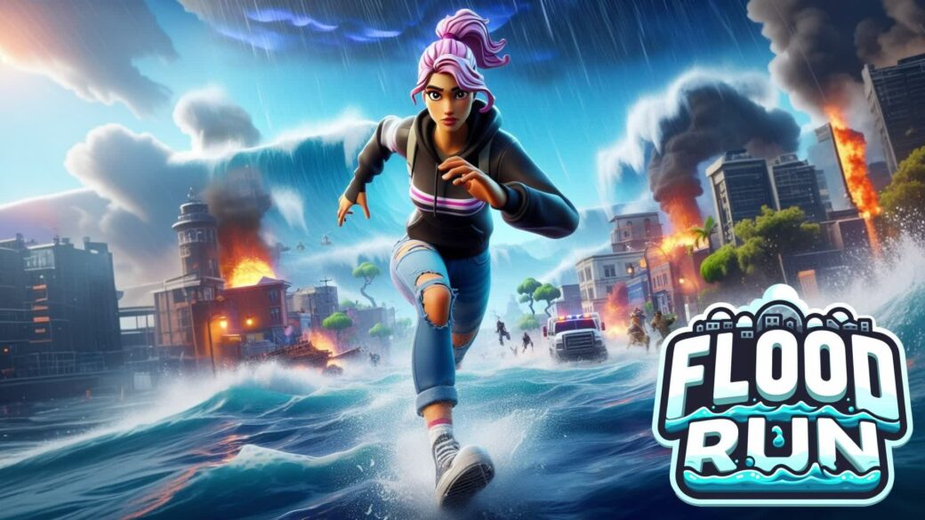 🌊 FLOOD RUN 🌊 [ tctvx ] – Fortnite Creative Map Code