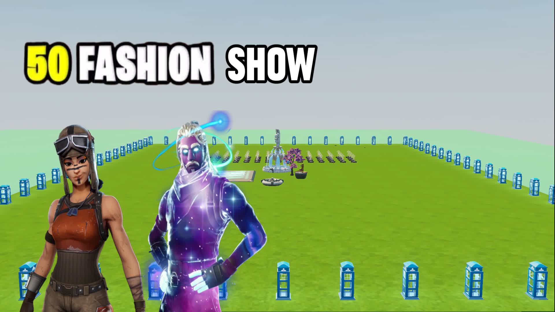 🎭 50 FASHION SHOW 🎭 [ ynos ] – Fortnite Creative Map Code
