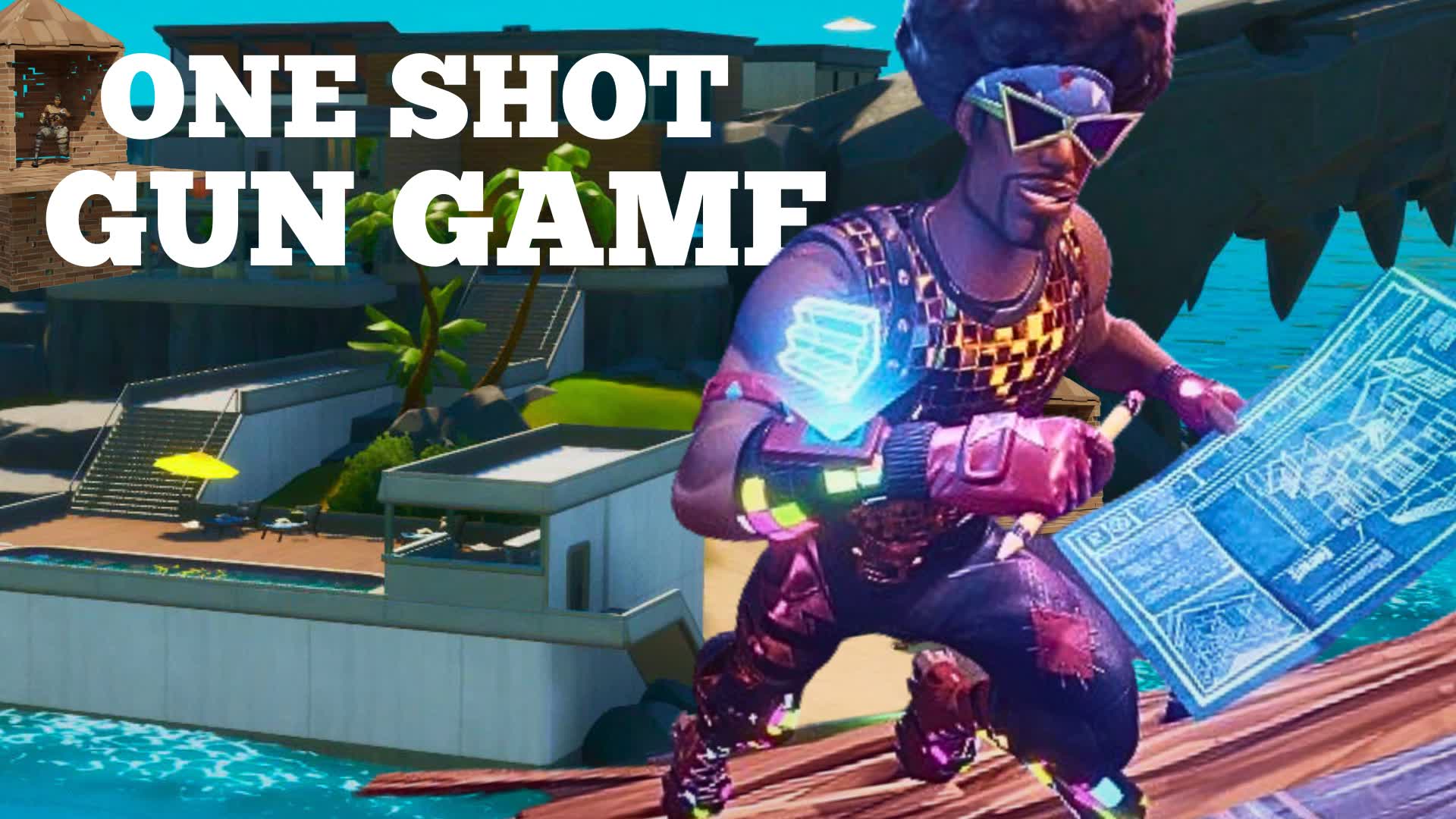 ⭐️SHARK GUN GAME💥ONE SHOT [ oracle-creations ] – Fortnite Creative Map Code
