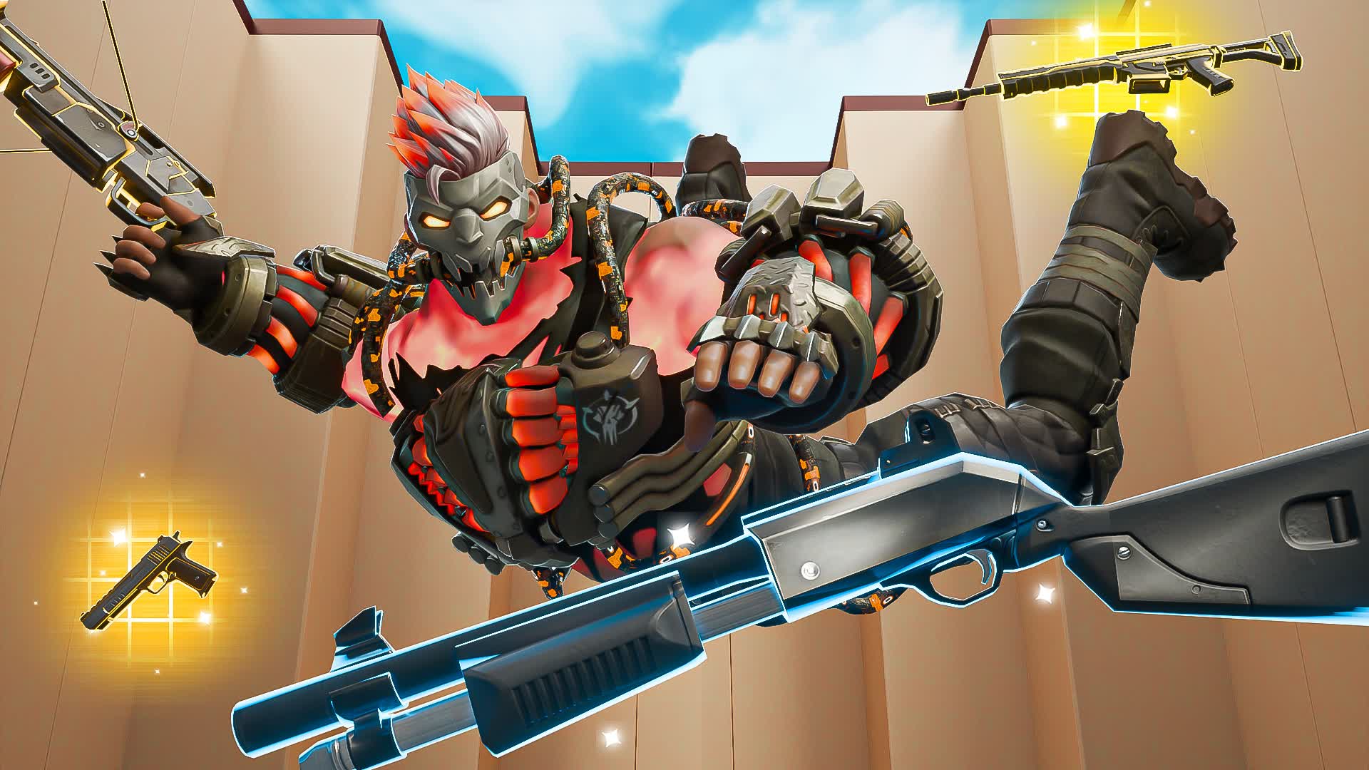 SUPER GUN GAME HERO - FREE FOR ALL [ mohze ] – Fortnite Creative Map Code