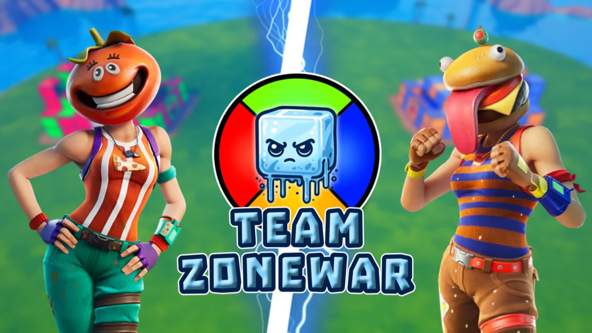 TEAM ZONE WAR 🍅🍔 | 6V6🌀 [ frznarmy ] – Fortnite Creative Map Code