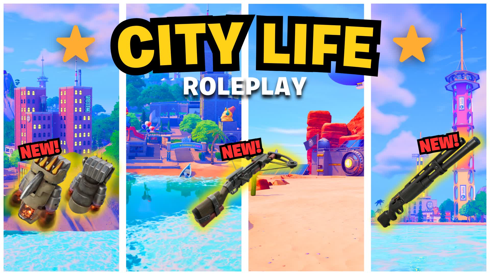 ⭐ City Life RP ⭐ [ jacksfn ] – Fortnite Creative Map Code
