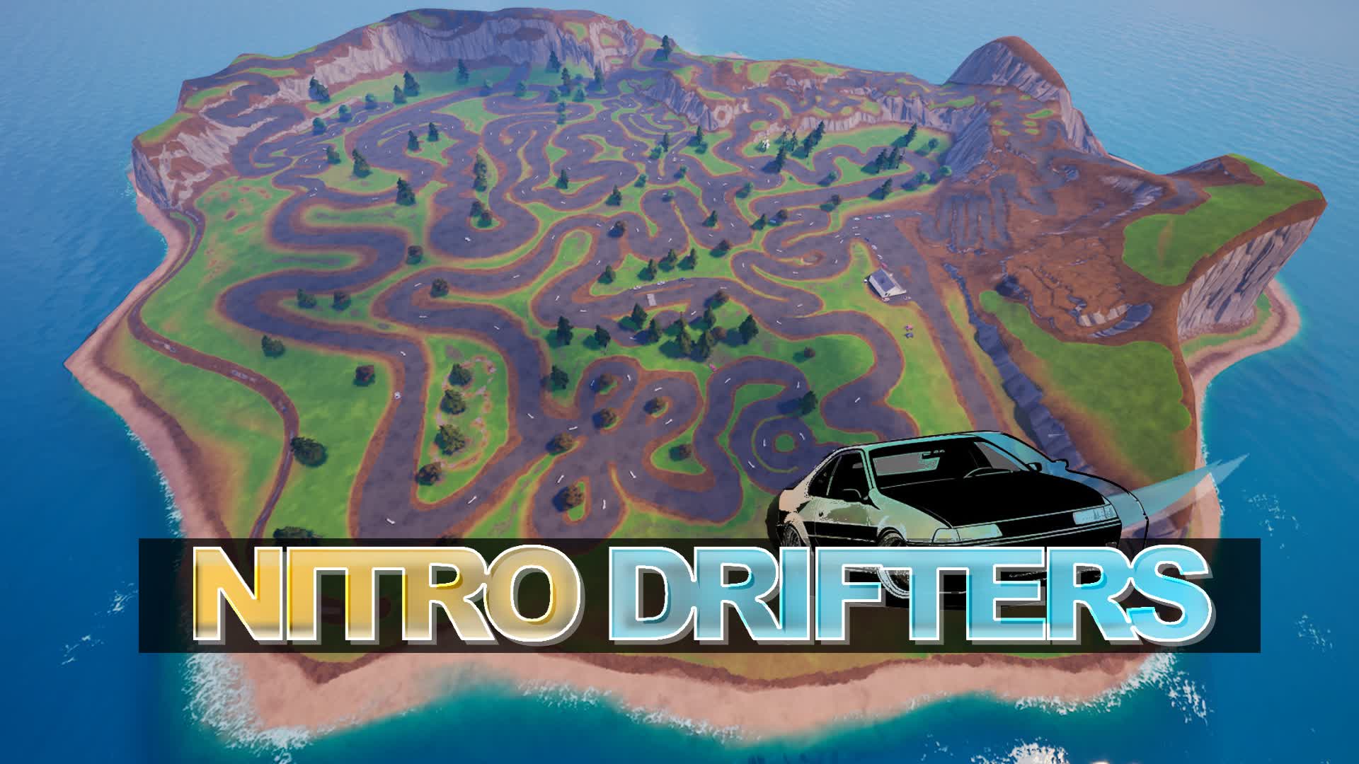 Nitro Drifters Flat Realistic Drive Race [ shawk ] – Fortnite Creative Map Code