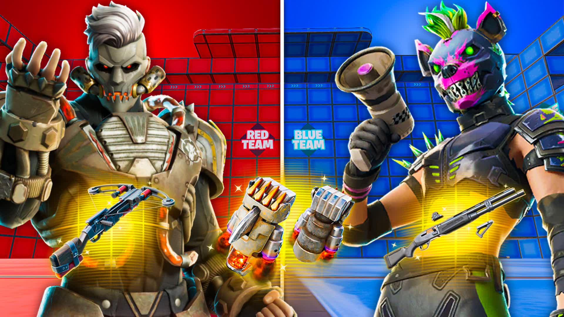 ULTRA RED VS BLUE FUN GAME HERO 🔴🔵 [ reap4 ] – Fortnite Creative Map Code